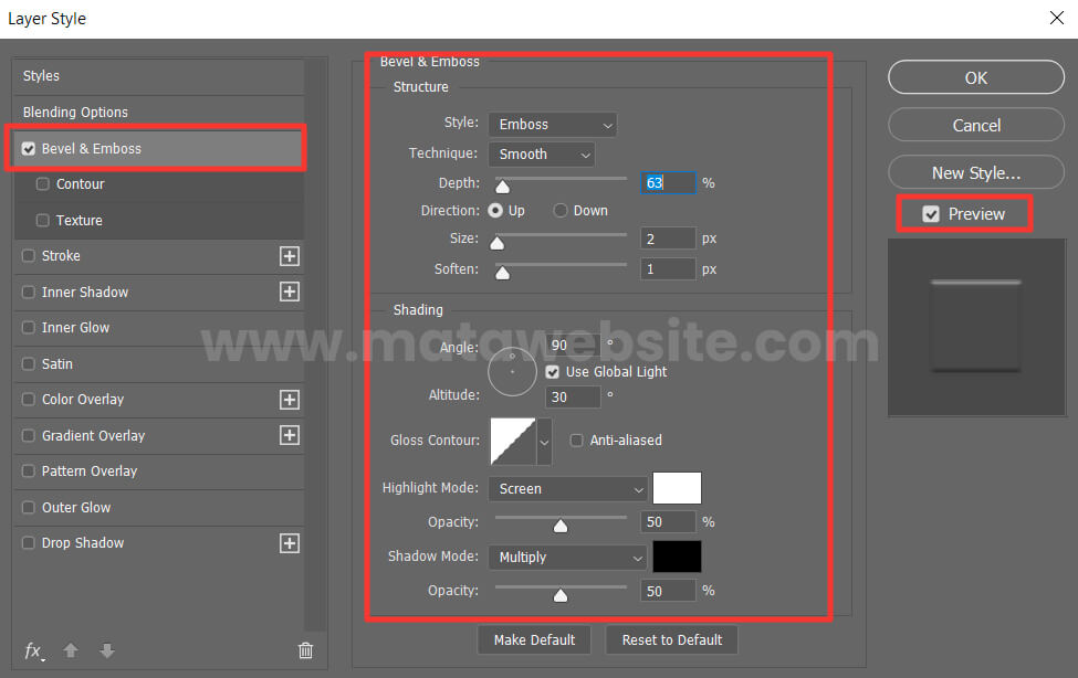 Membuat Efek Text Timbul Dalam Texture Menggunakan Photoshop
